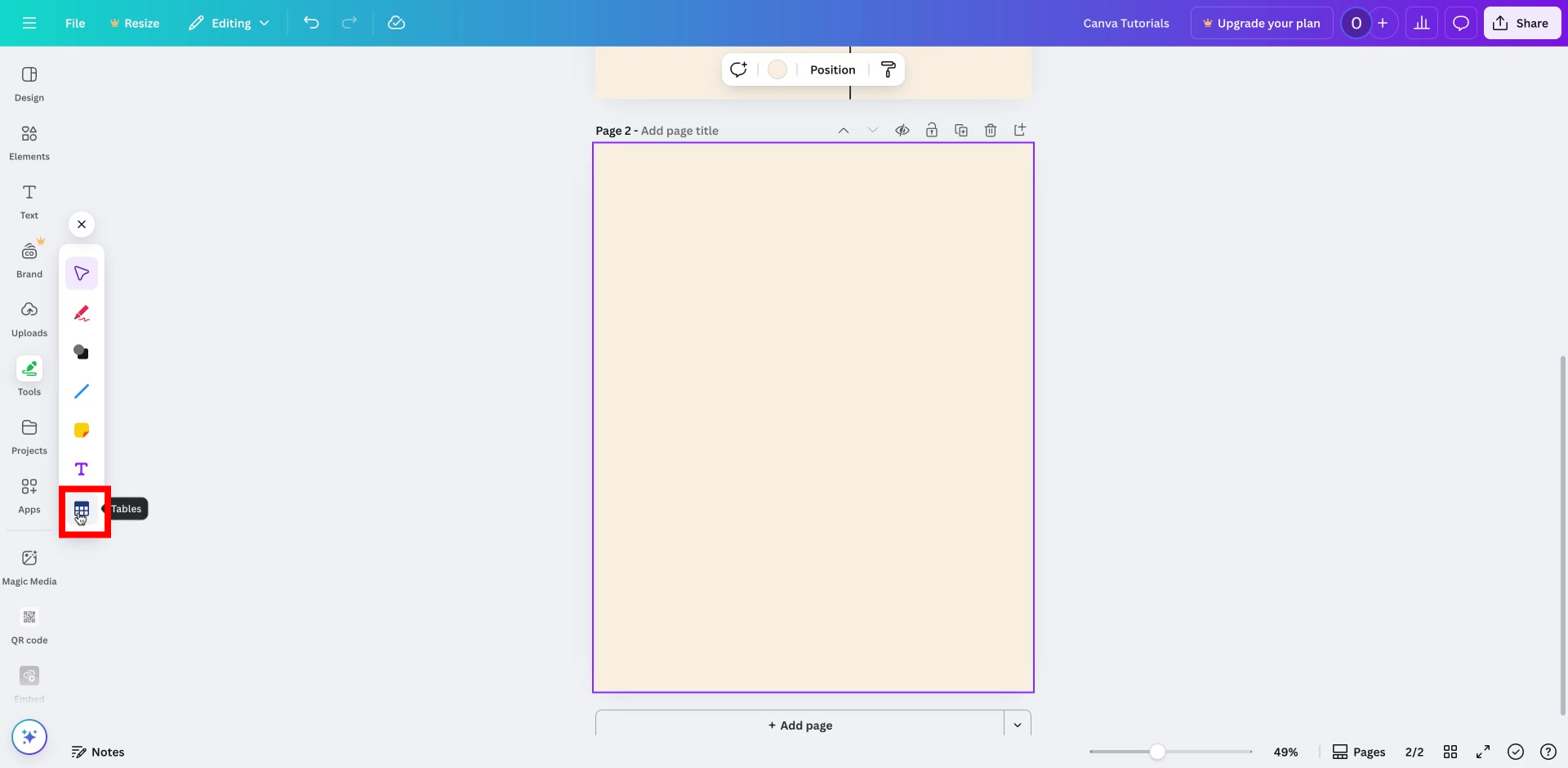 How to Make a Table in Canva? - Canva Tutorials