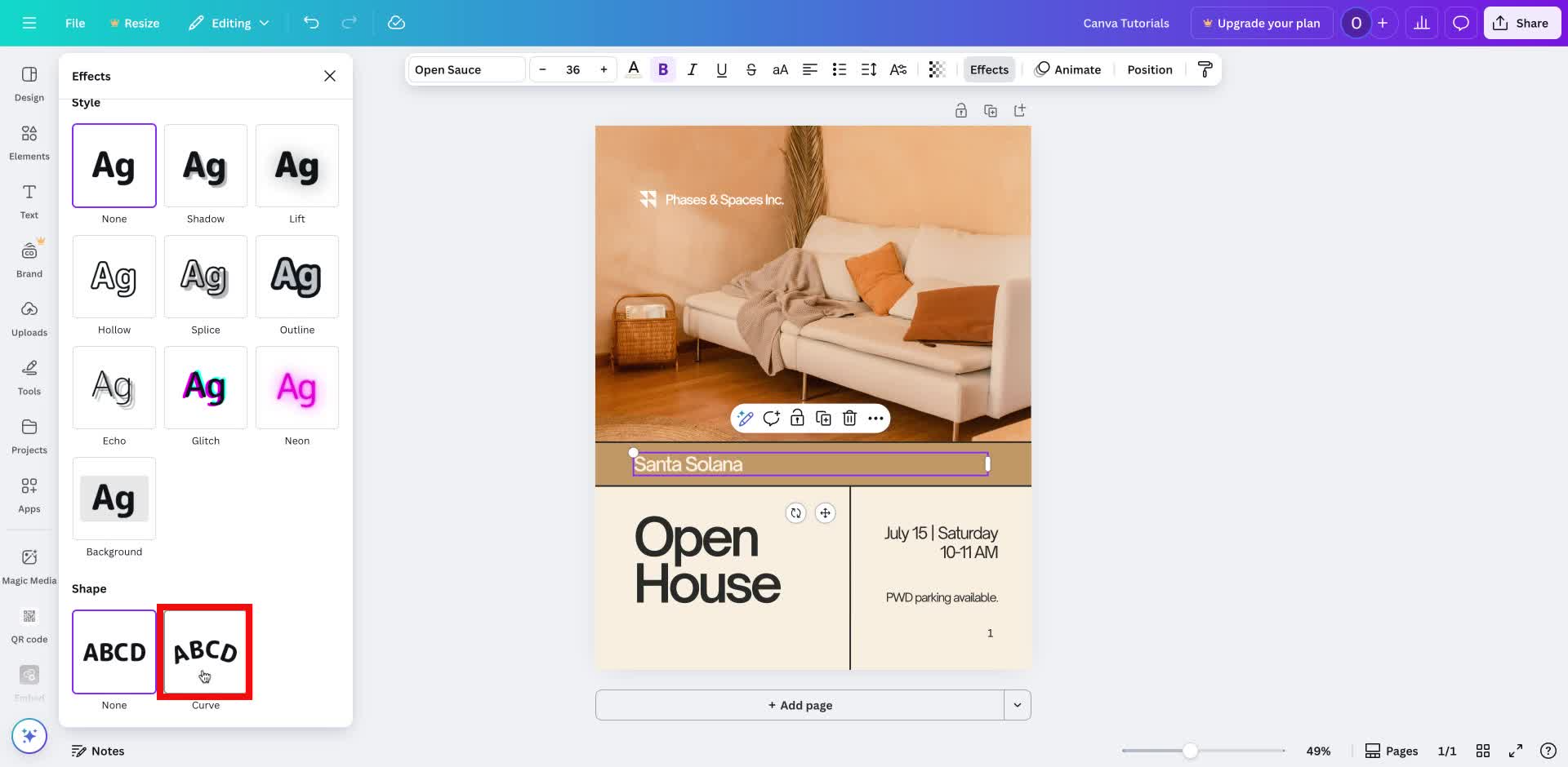 How to Curve Text in Canva? - Canva Tutorials