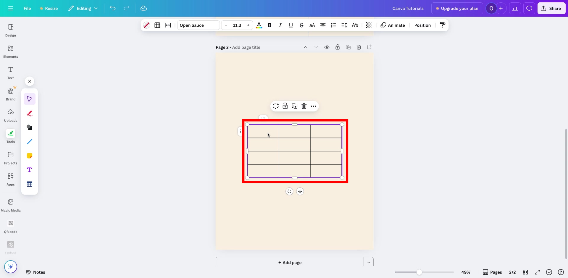 How to Make a Table in Canva? - Canva Tutorials