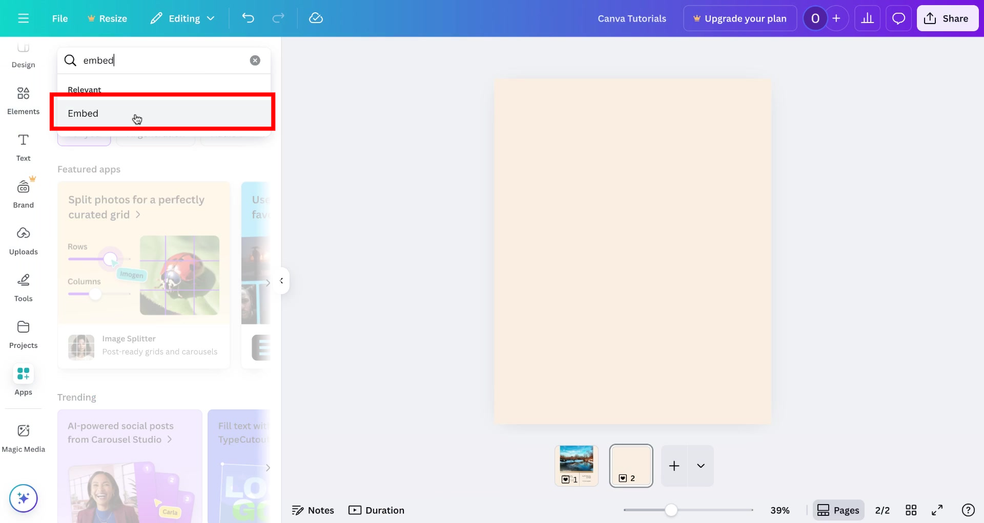 How to Embed a Video in Canva? - Canva Tutorials