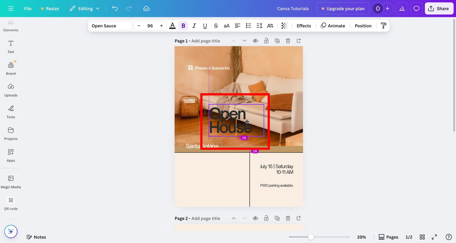 How to Move a Text Box in Canva? - Canva Tutorials