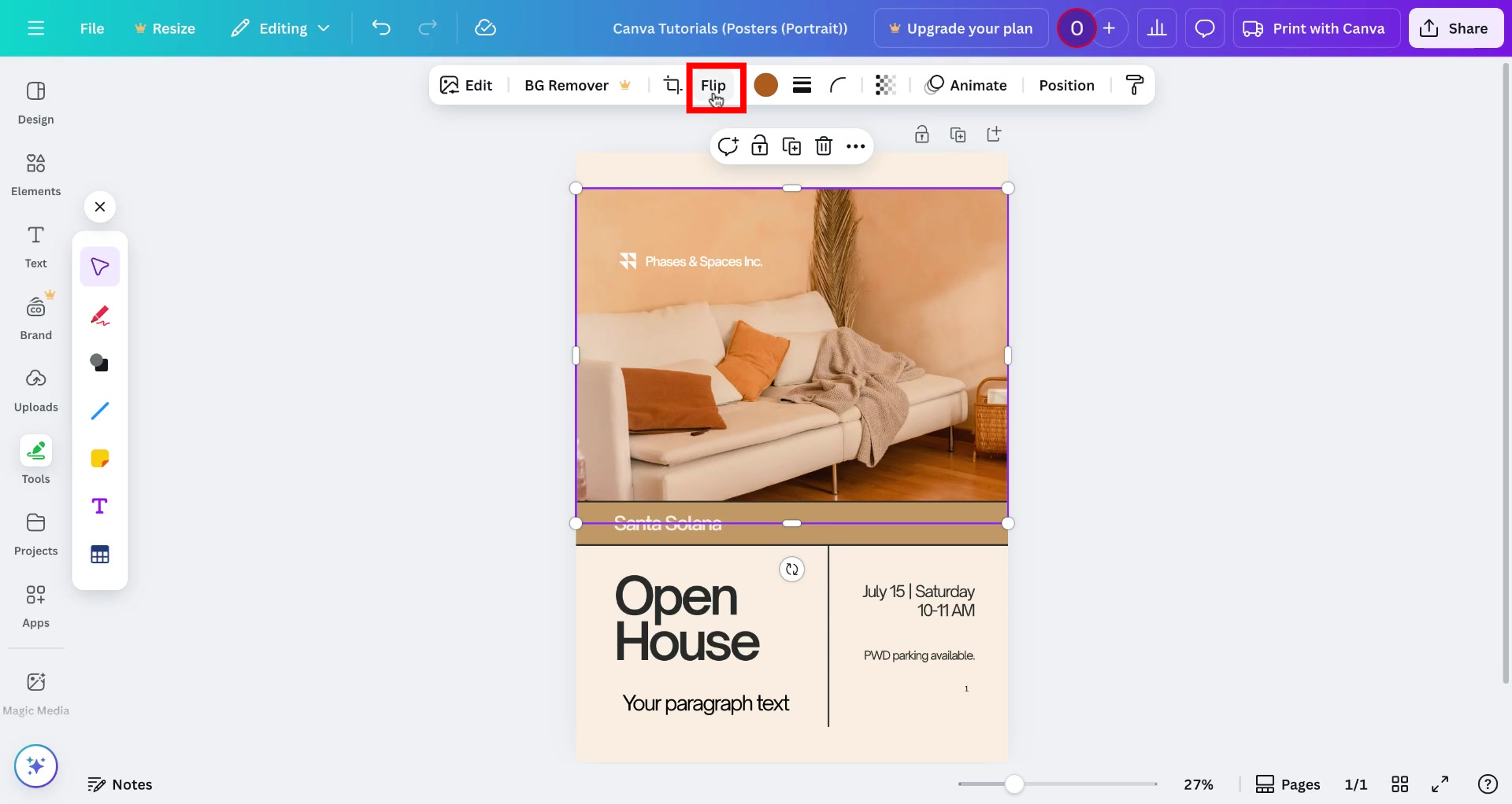 How to Flip an Image in Canva? - Canva Tutorials