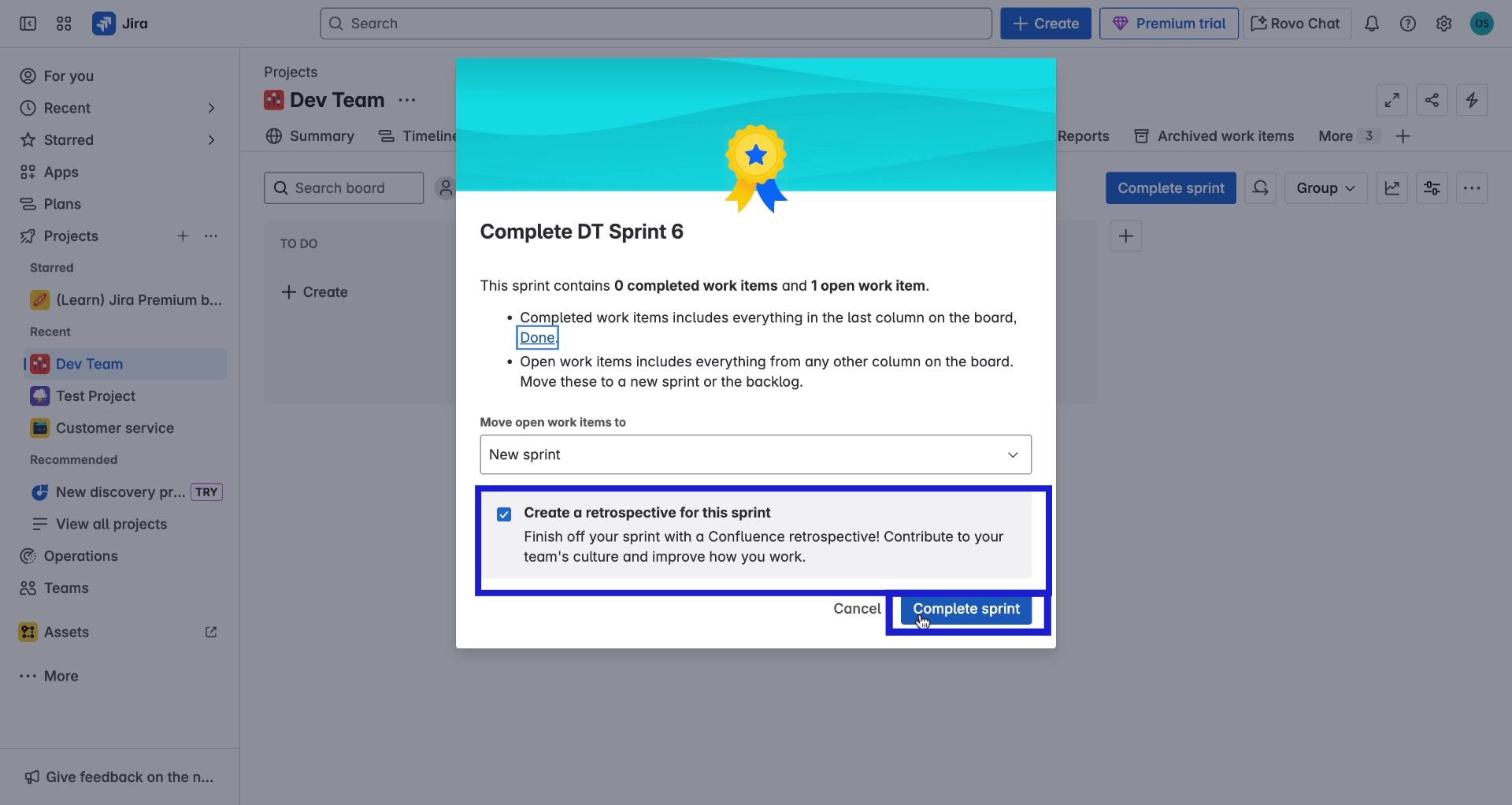 How to Create a Sprint Retrospective in Jira? - Jira Tutorials