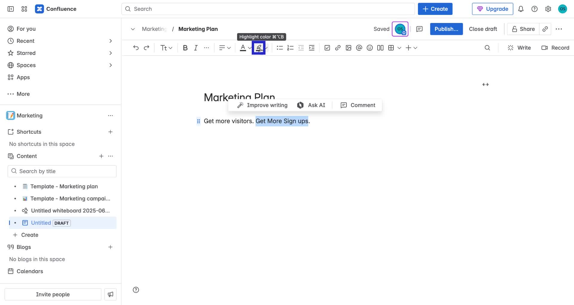 How to Highlight Text in Confluence? - Confluence Tutorials