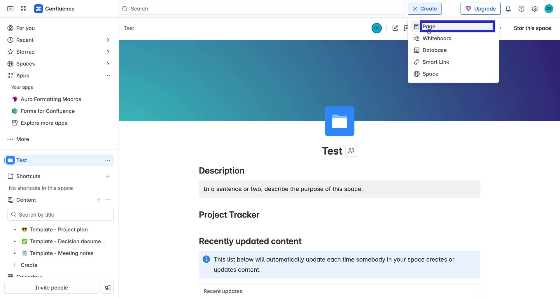 How to Create a Confluence Page? - Confluence Tutorials