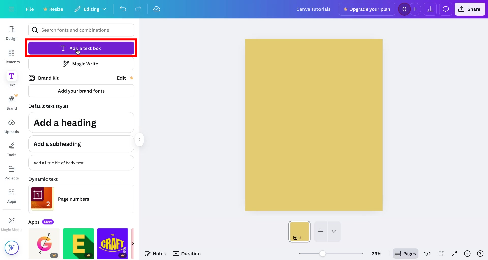 How to Add a Text Box in Canva? - Canva Tutorials