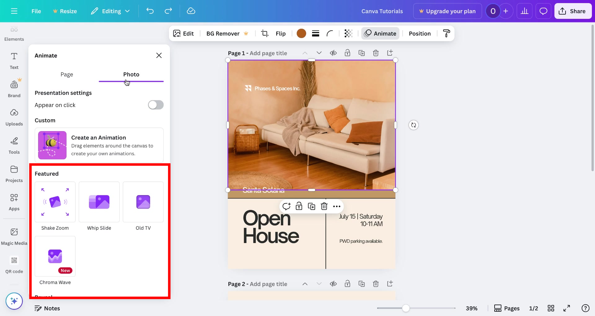 How to Animate in Canva? - Canva Tutorials