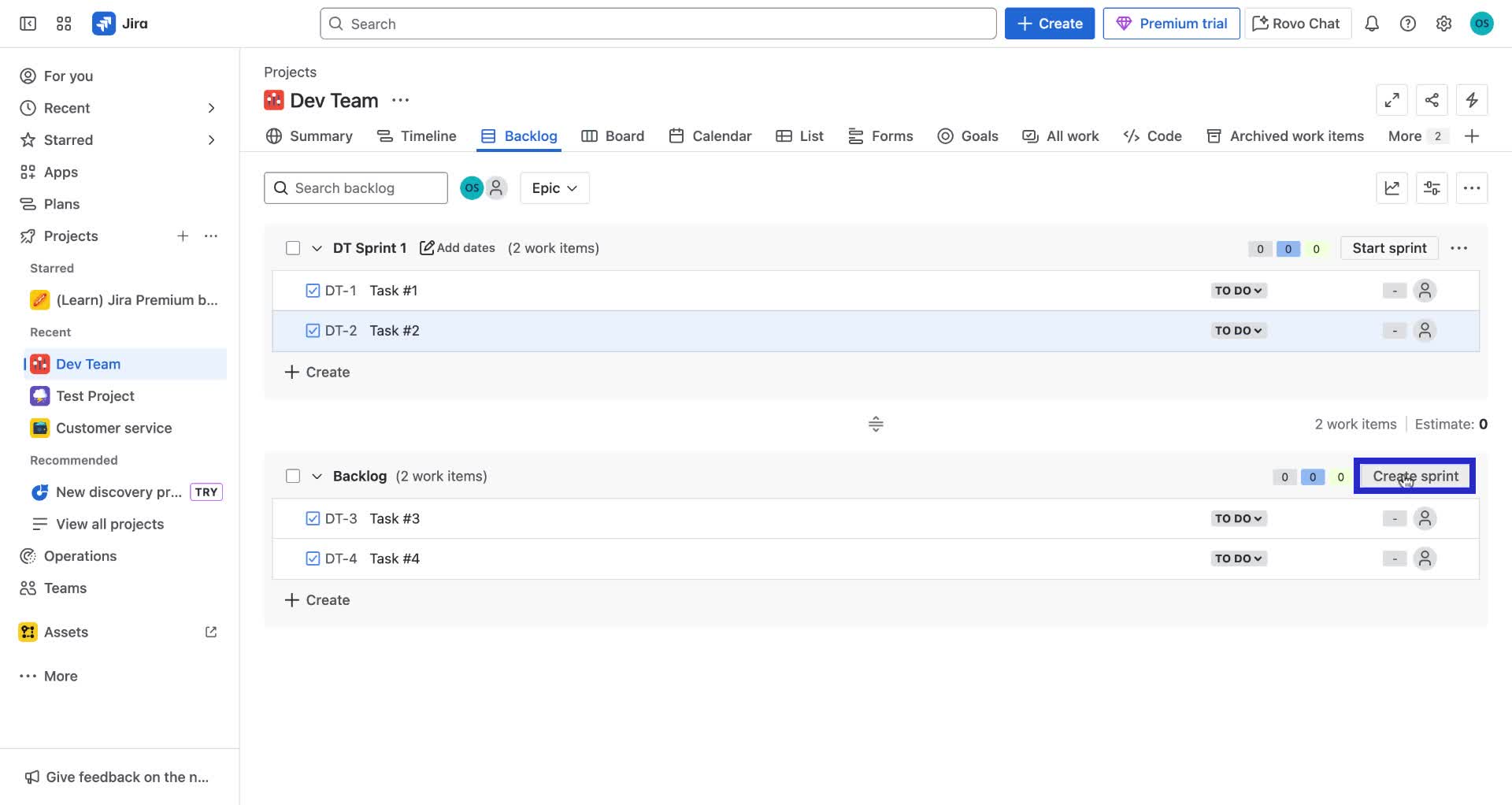 How to Create a New Sprint in Jira? - Jira Tutorials