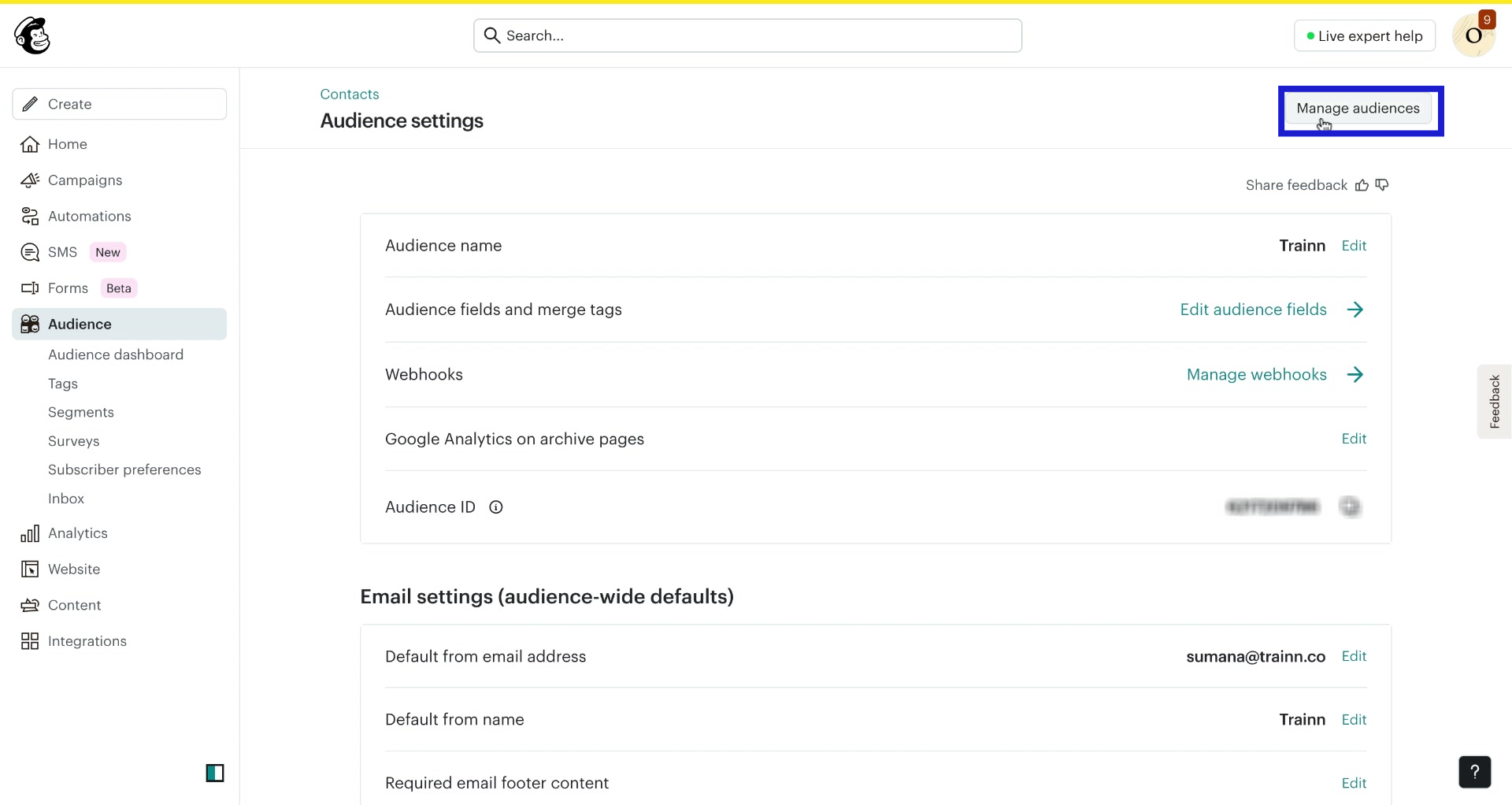 How to Create a New Audience in Mailchimp? - Mailchimp Tutorials