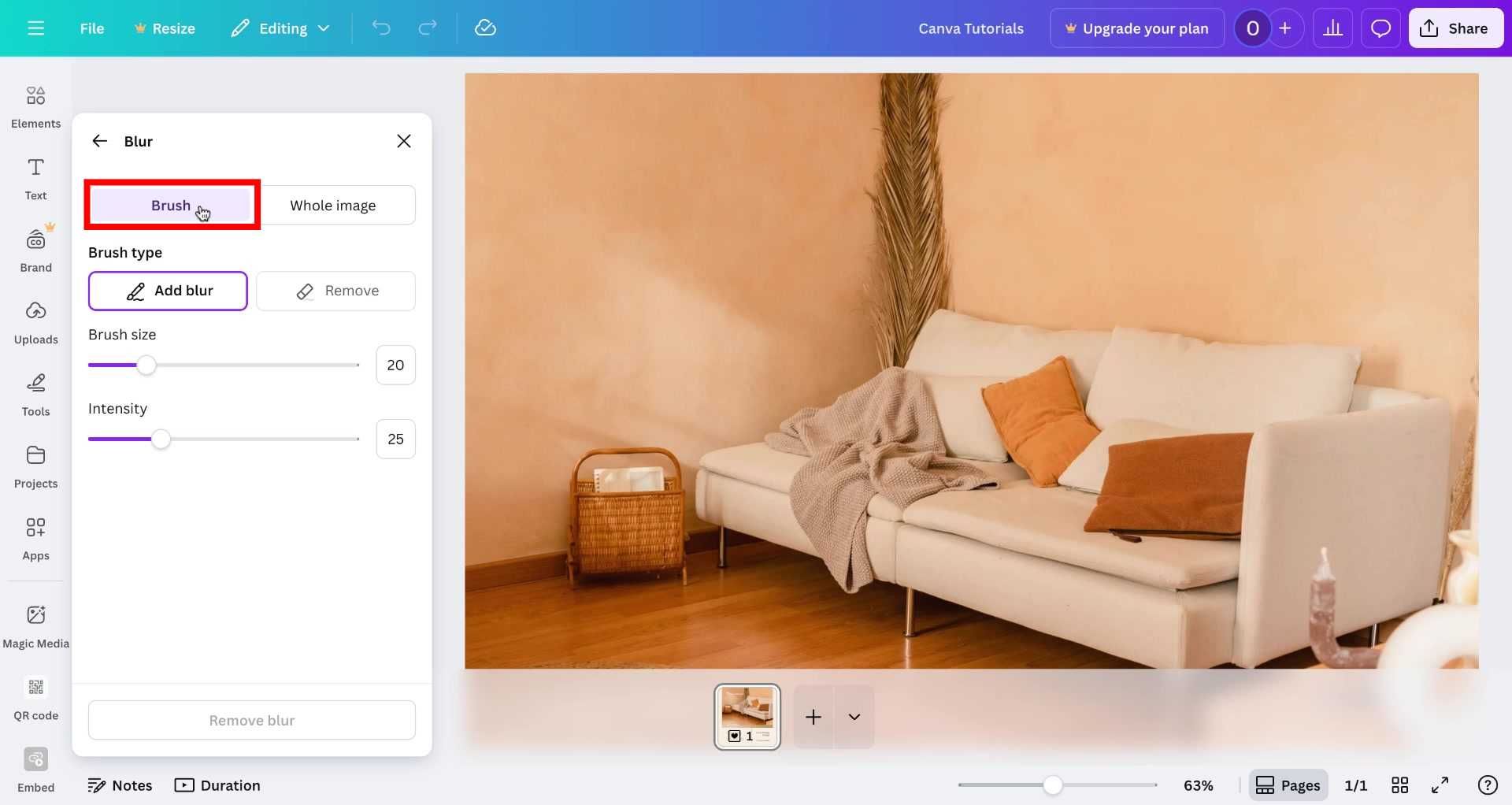 How to Blur on Canva? - Canva Tutorials