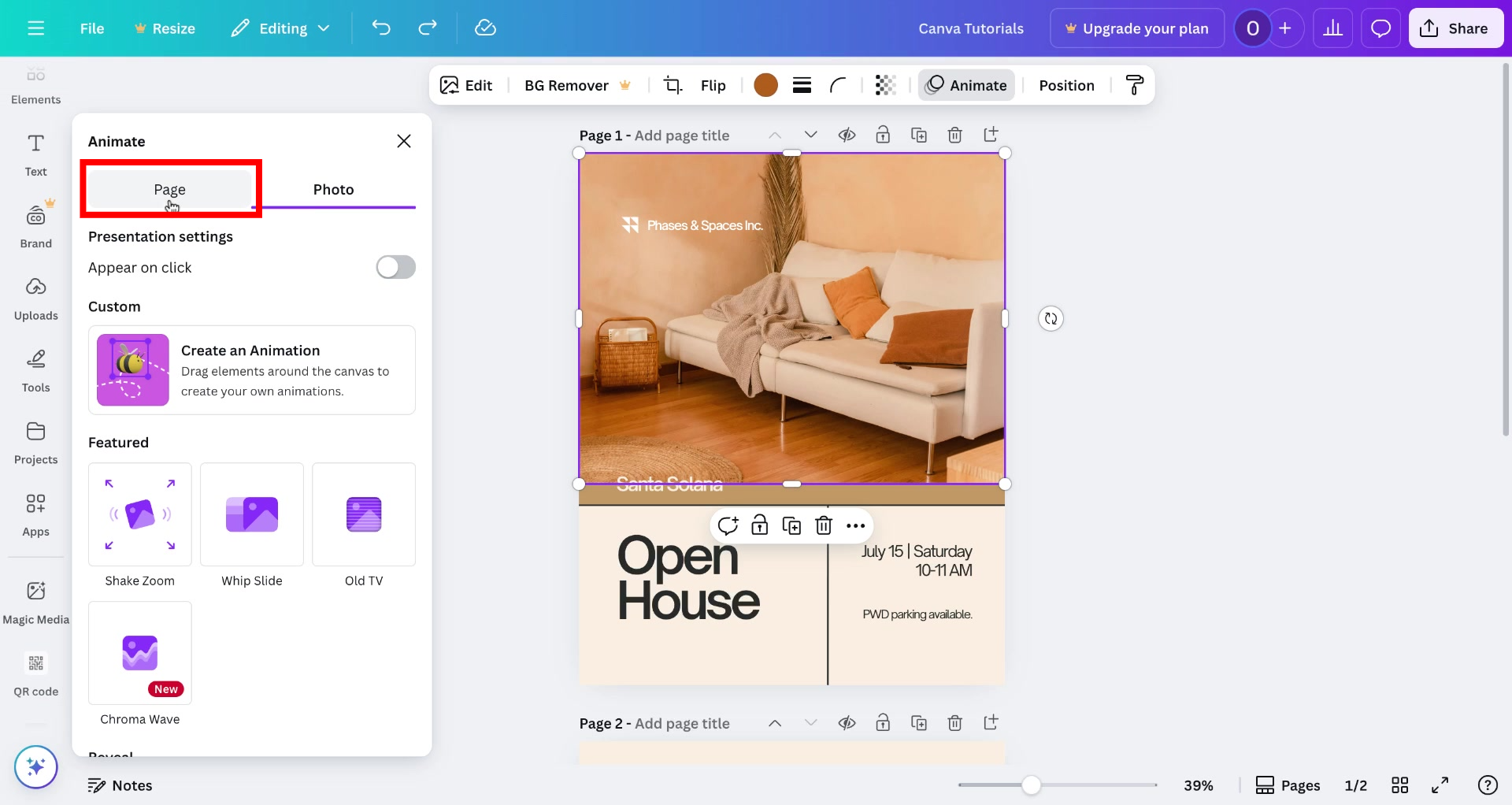 How to Animate in Canva? - Canva Tutorials