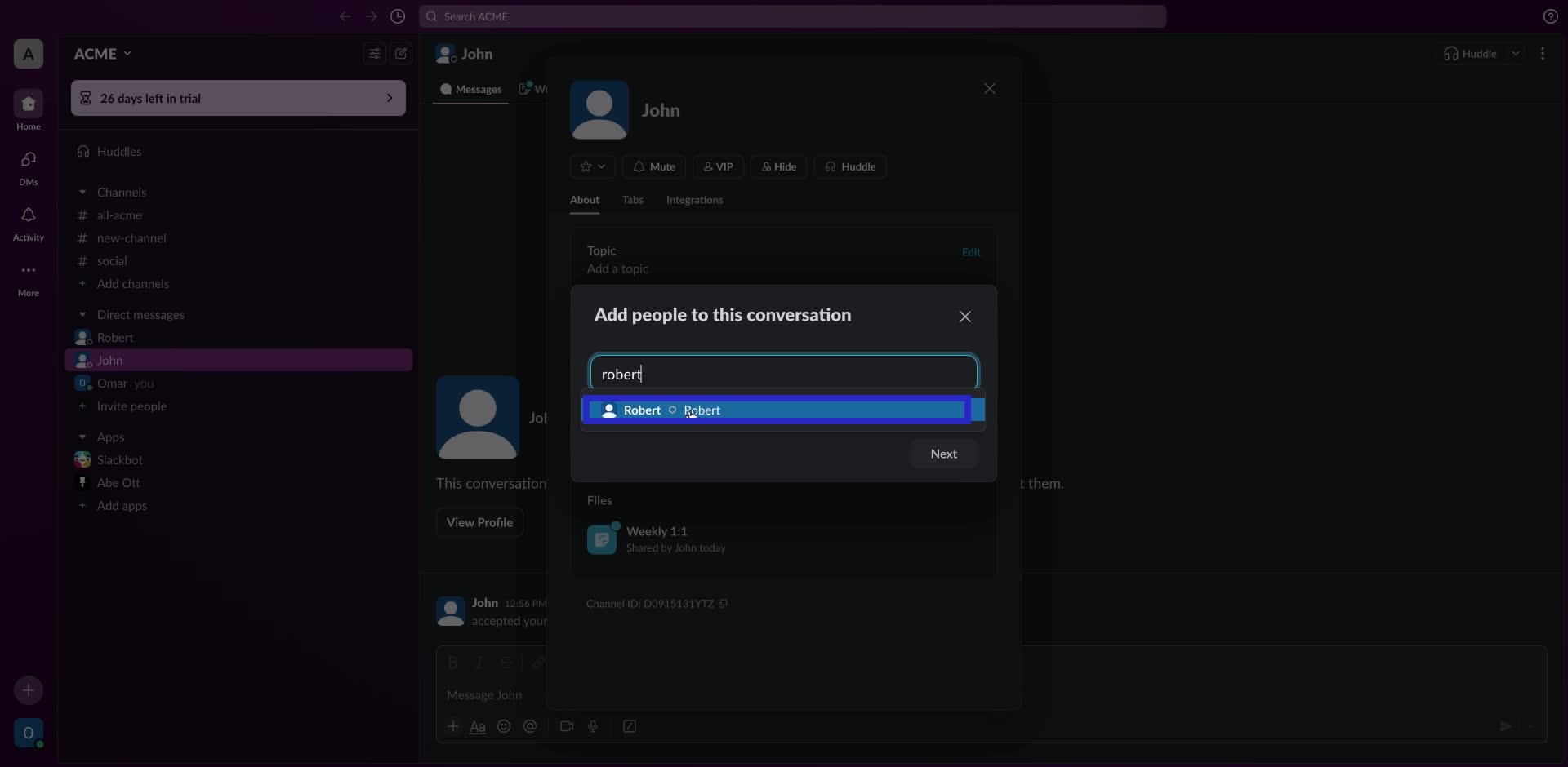How to Add Someone in a Slack Conversation? - Slack Tutorials