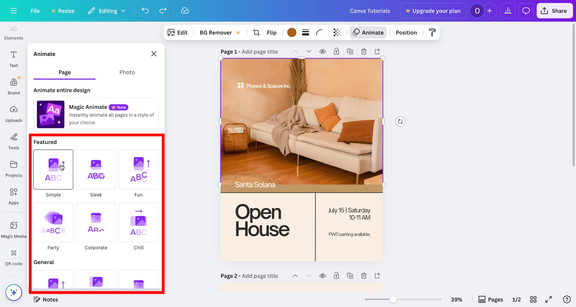 How to Animate in Canva? - Canva Tutorials