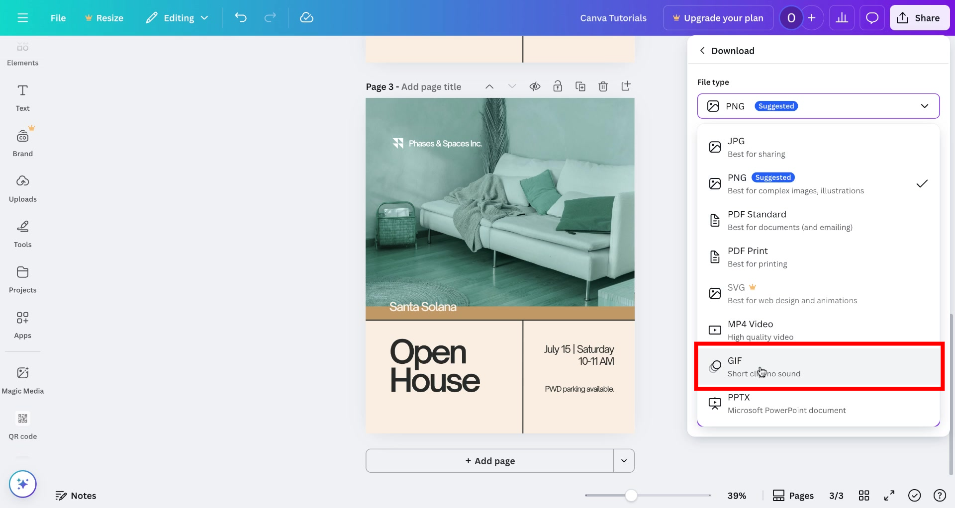 How to Make a GIF in Canva? - Canva Tutorials