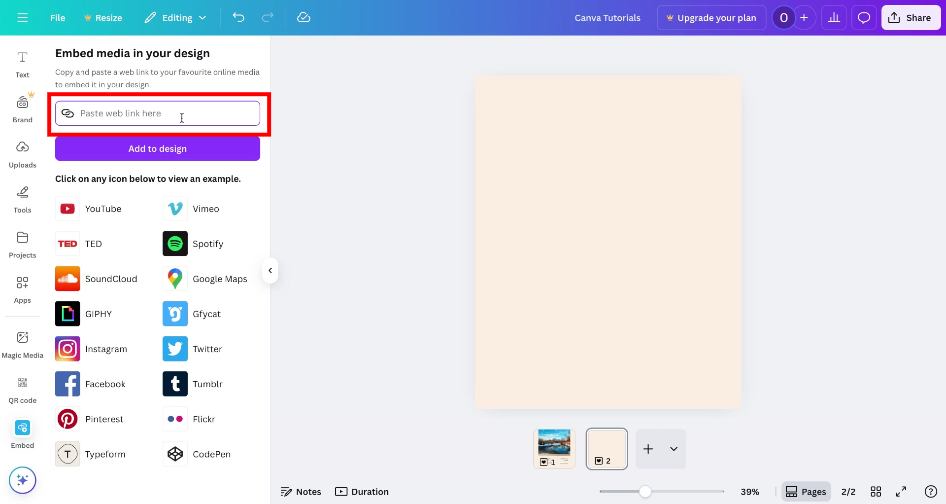 How to Embed a Video in Canva? - Canva Tutorials