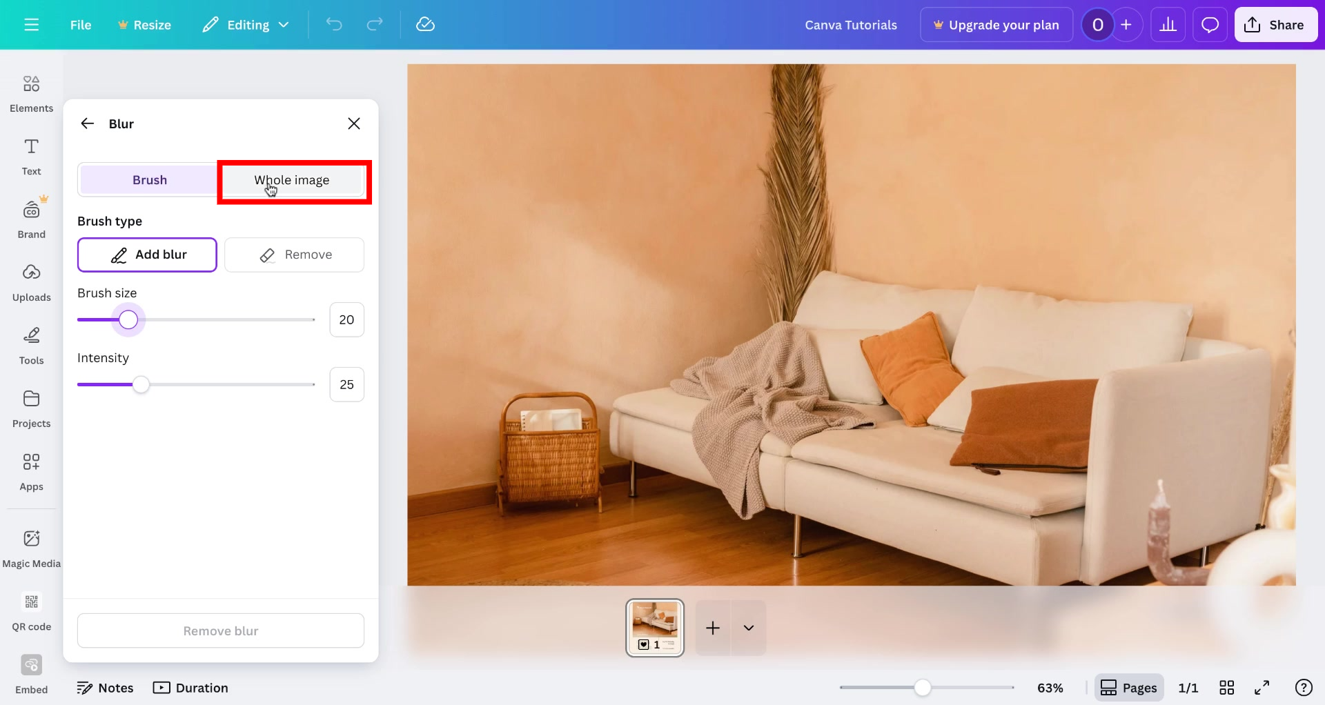 How to Blur on Canva? - Canva Tutorials