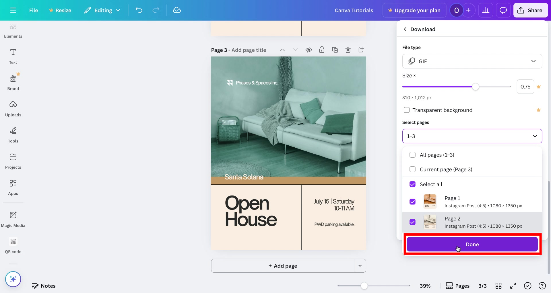 How to Make a GIF in Canva? - Canva Tutorials
