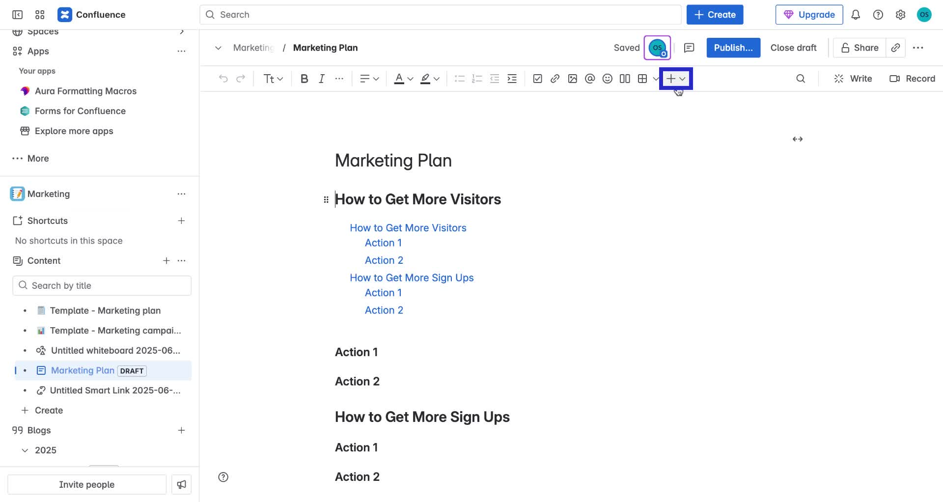 How to Create Tabs in Confluence? - Confluence Tutorials