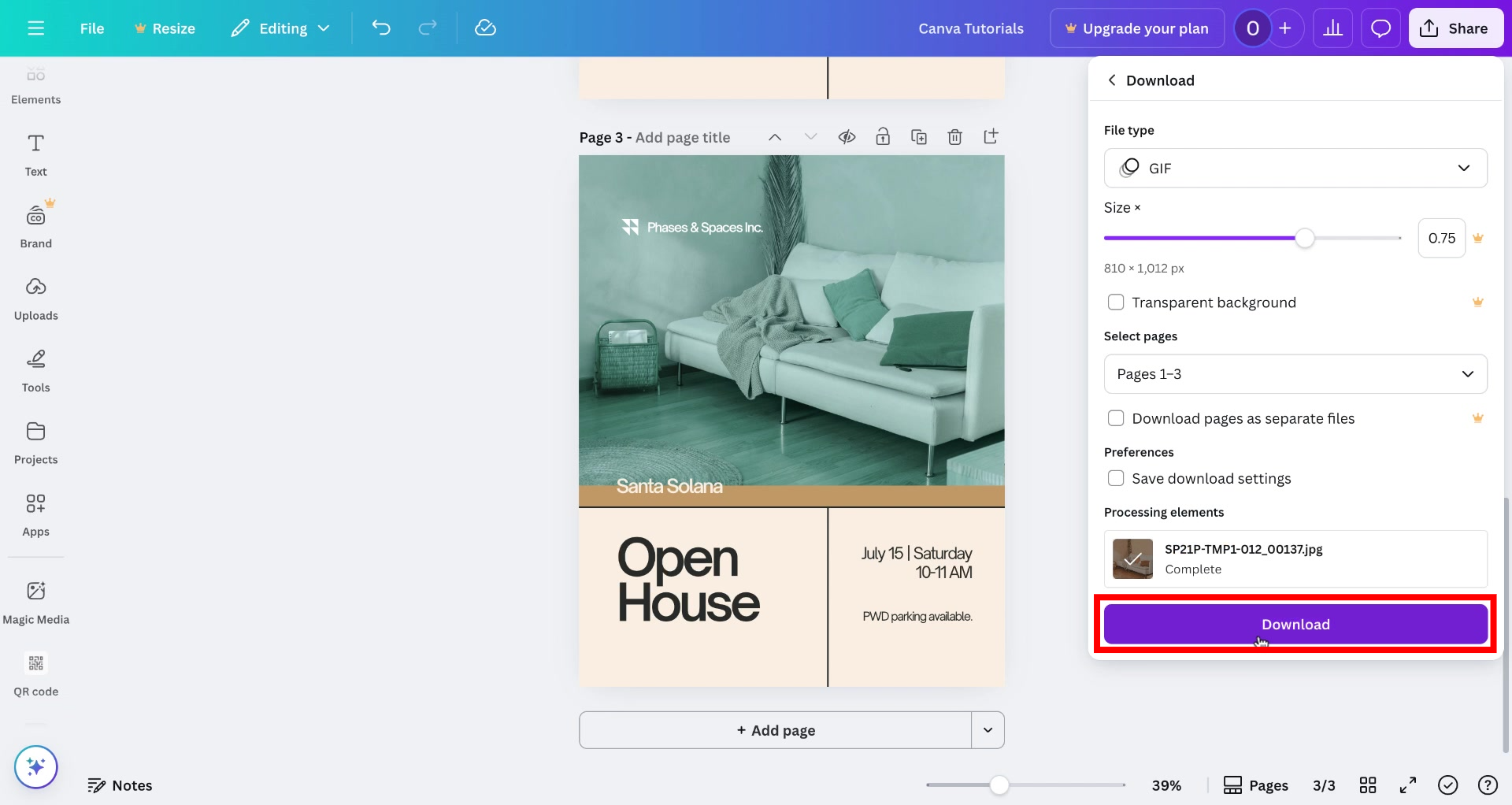 How to Make a GIF in Canva? - Canva Tutorials