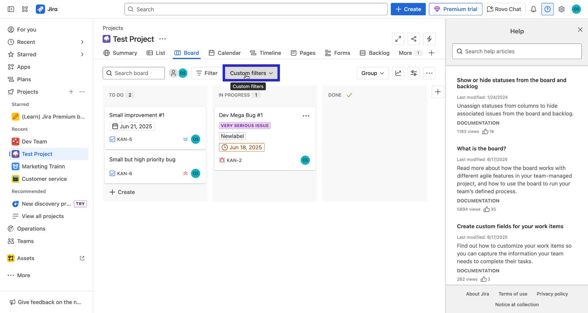 How to Create Quick Filters in Jira? - Jira Tutorials
