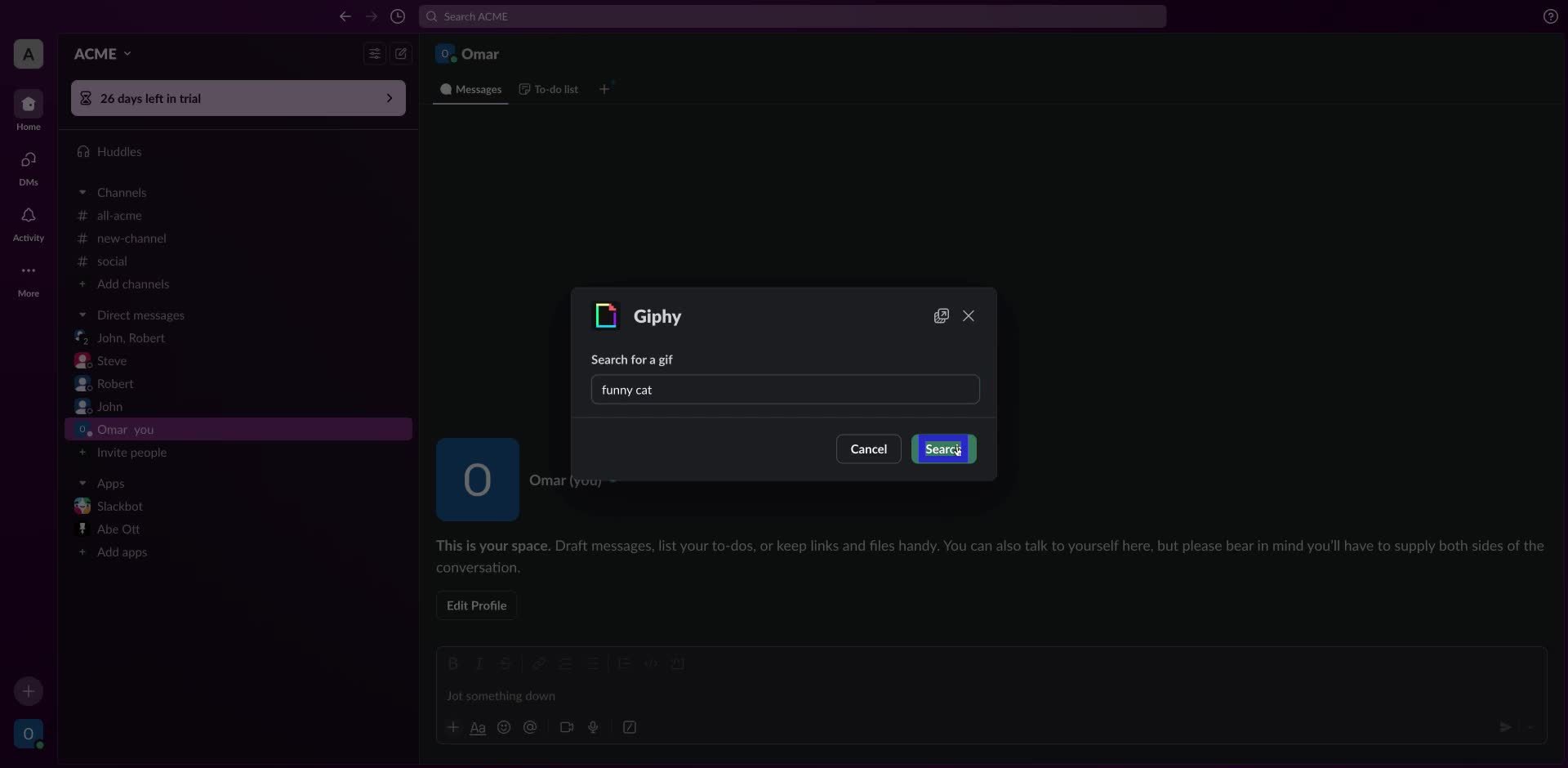 How to Add Giphy to Slack? - Slack Tutorials