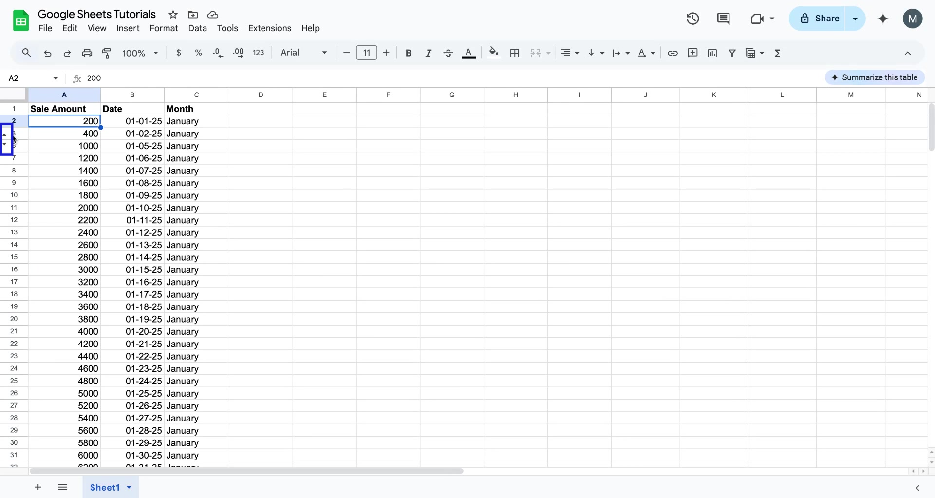 How to Unhide Rows in Google Sheets? - Google Sheets Tutorials