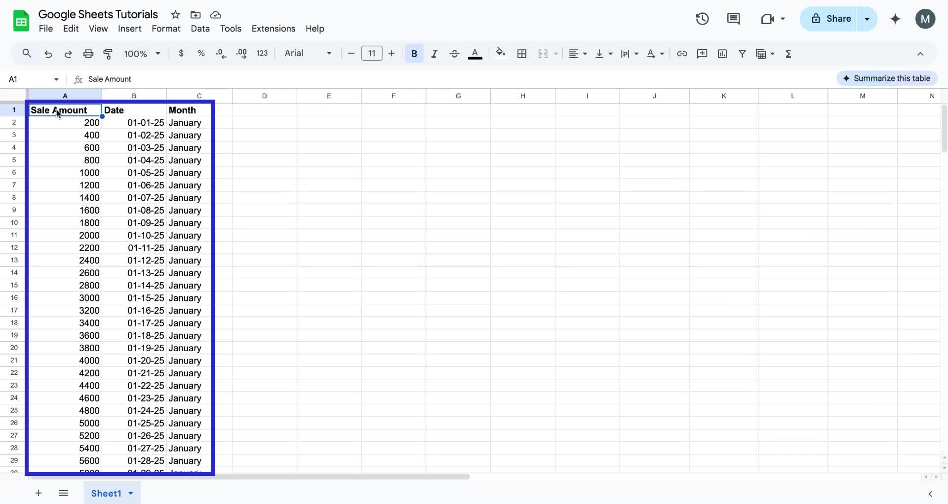 How to Set Print Area in Google Sheets? - Google Sheets Tutorials