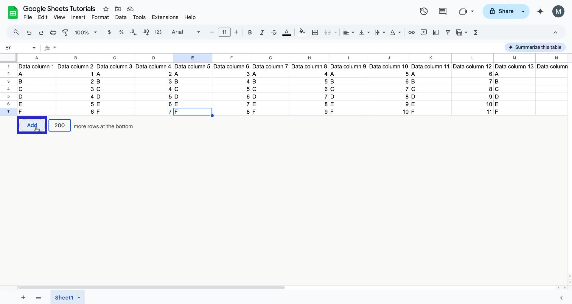 How to Insert Multiple Rows in Google Sheets? - Google Sheets Tutorials