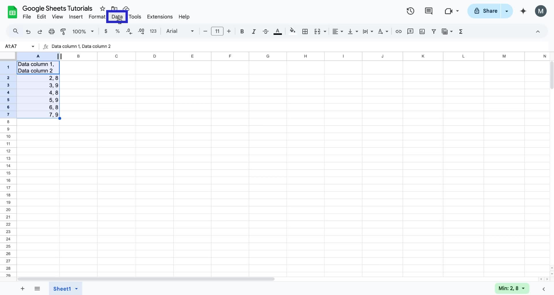 How to Split Cells in Google Sheets? - Google Sheets Tutorials