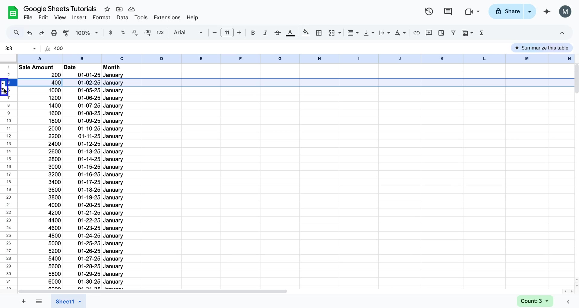How to Unhide Rows in Google Sheets? - Google Sheets Tutorials