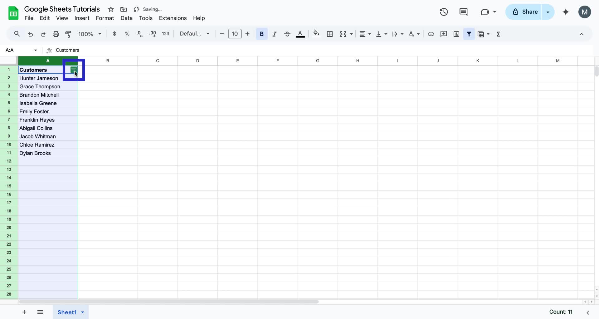 How to Sort in Google Sheets? - Google Sheets Tutorials