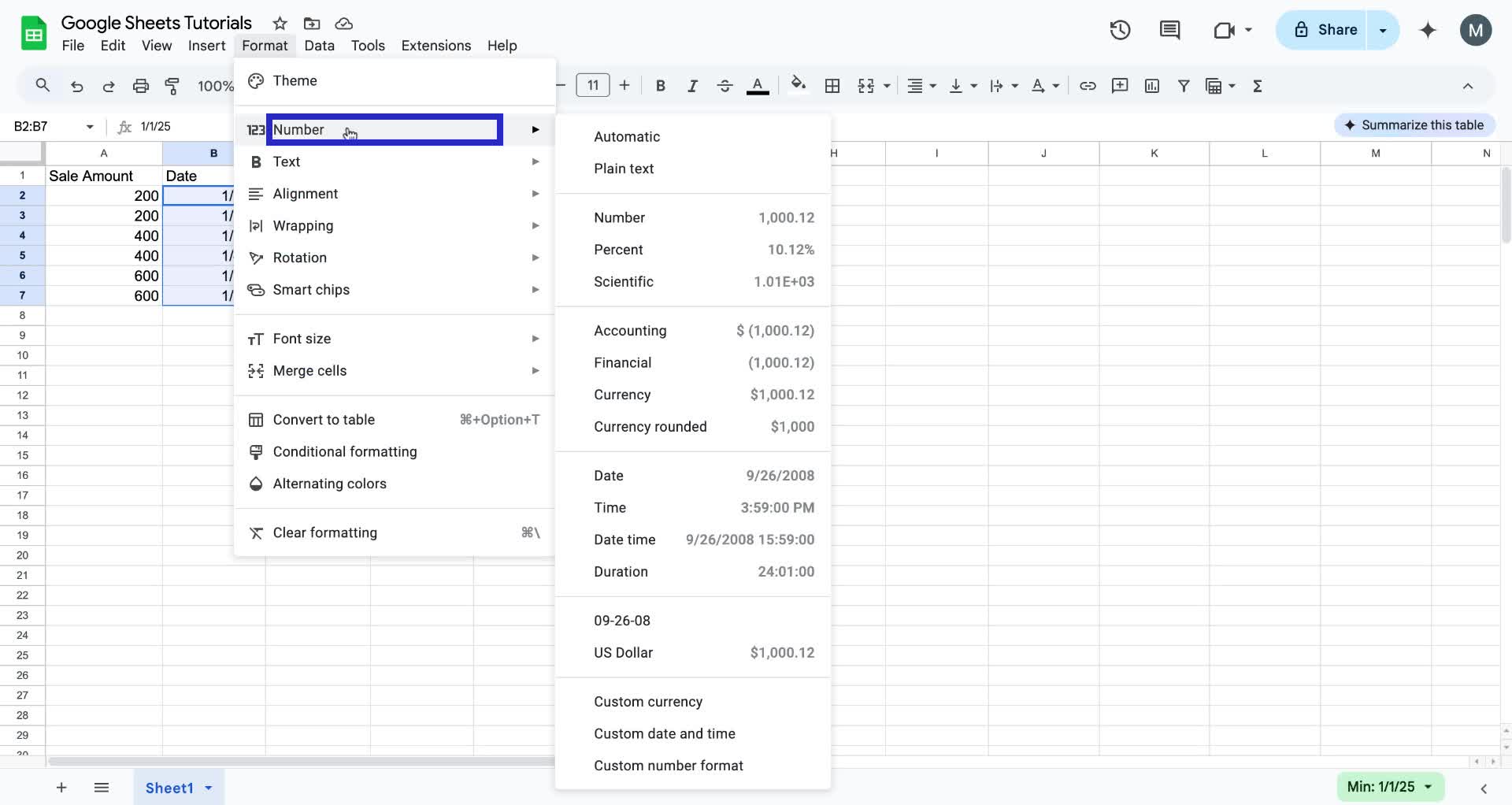 How to Change Date Format in Google Sheets? - Google Sheets Tutorials