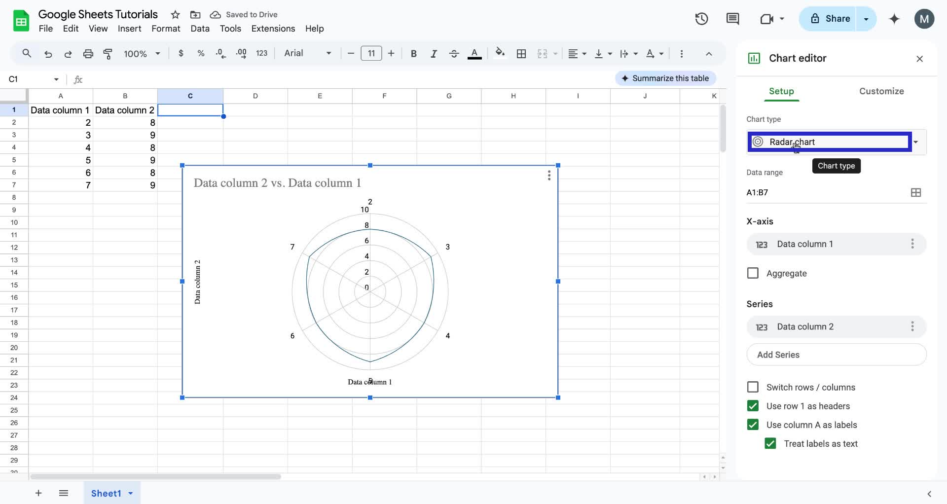 How to Make a Bar Graph in Google Sheets? - Google Sheets Tutorials