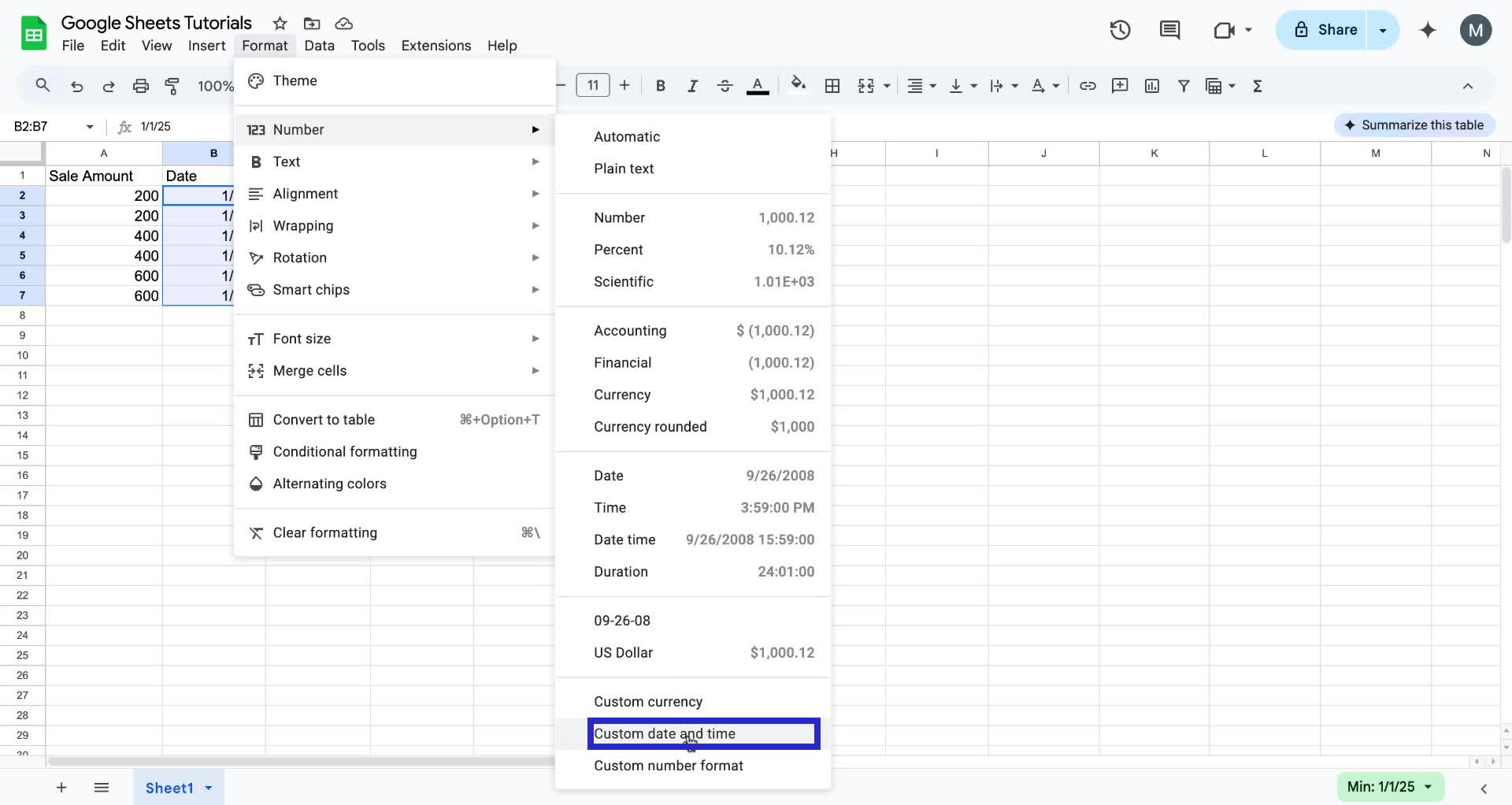 How to Change Date Format in Google Sheets? - Google Sheets Tutorials