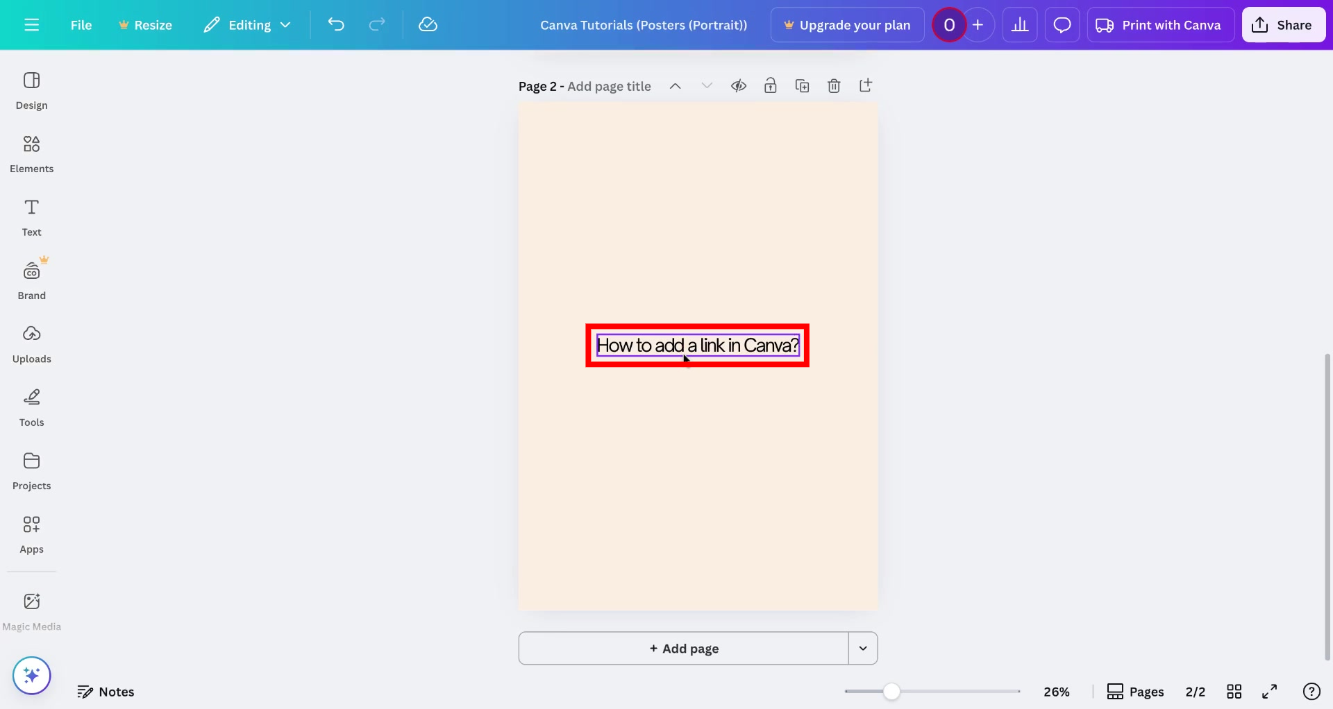 How to Add a Link in Canva? - Canva Tutorials