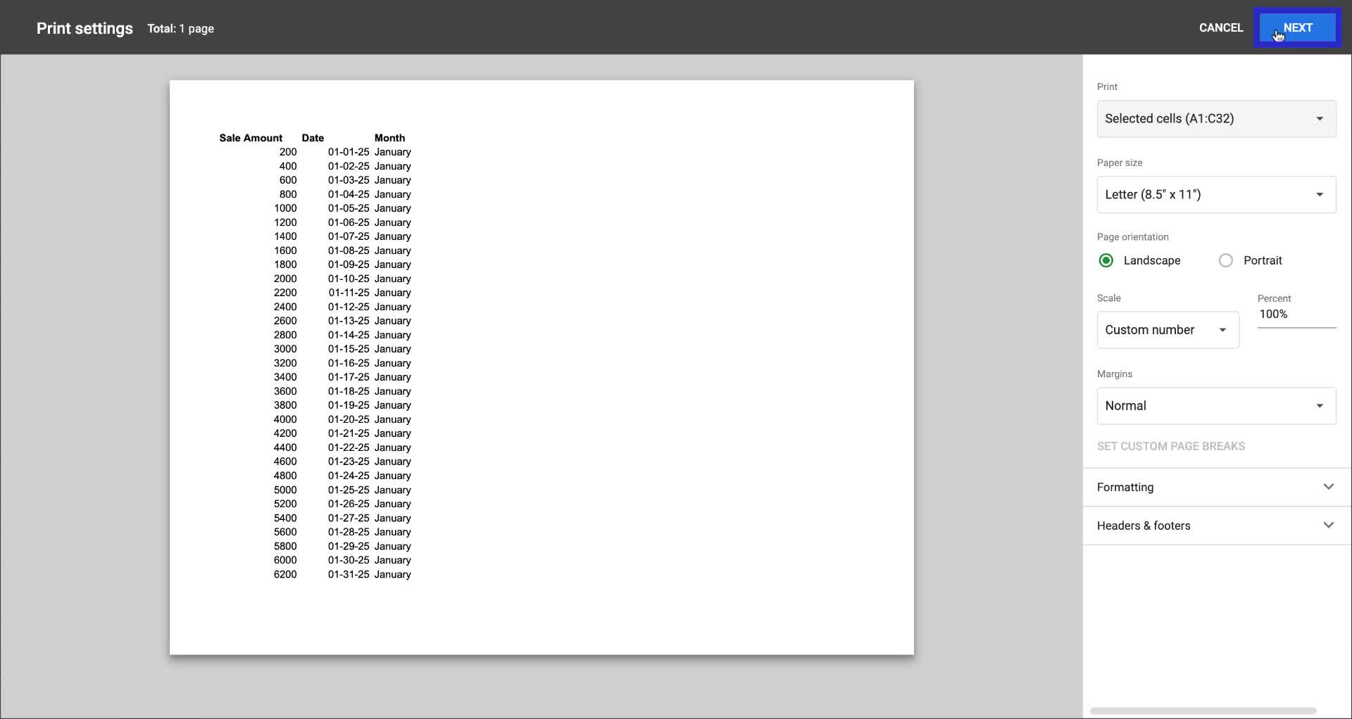 How to Set Print Area in Google Sheets? - Google Sheets Tutorials