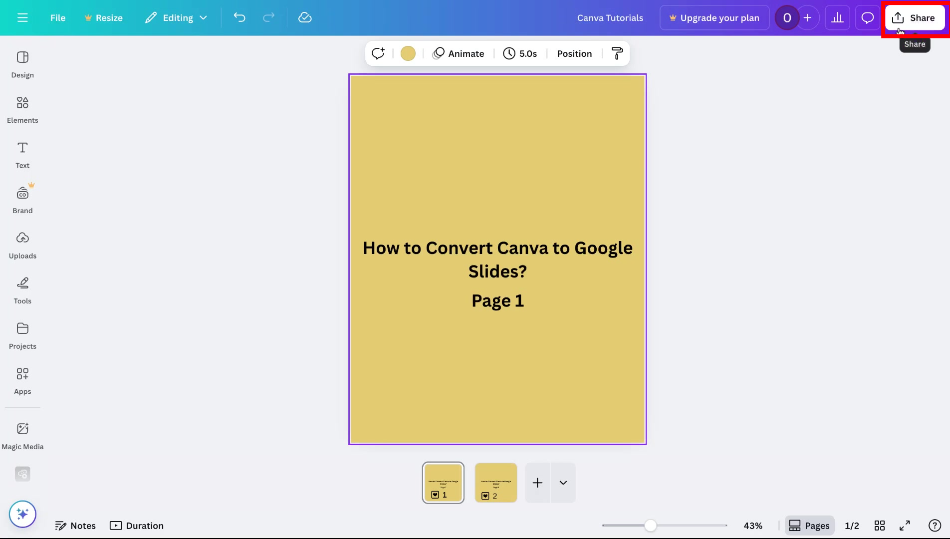 How to Convert Canva to Google Slides? - Canva Tutorials
