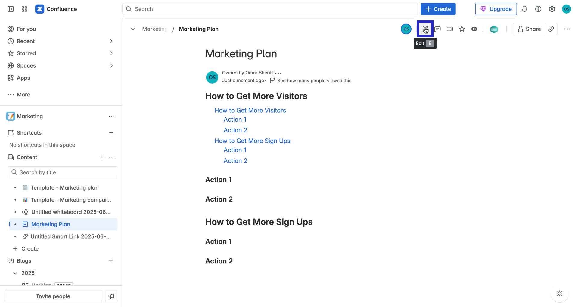 How To Edit A Confluence Page Confluence Tutorials