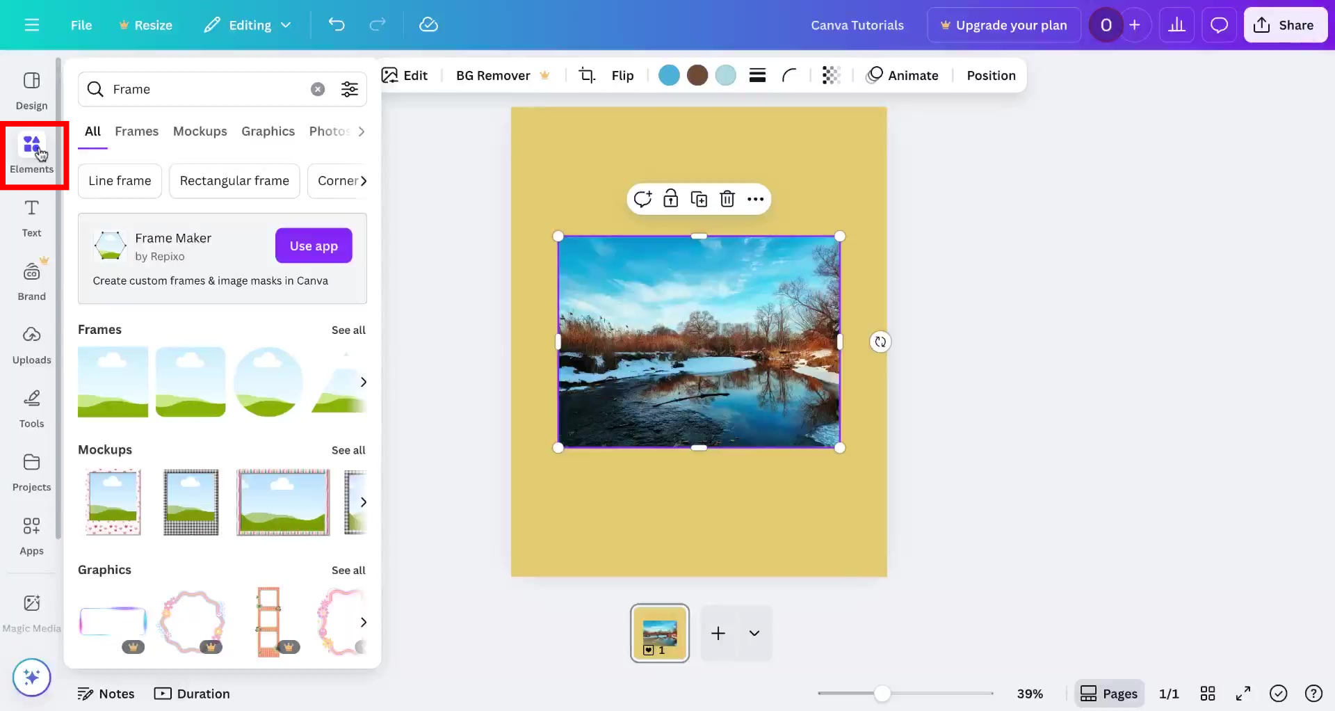 How to Use Frames in Canva? - Canva Tutorials