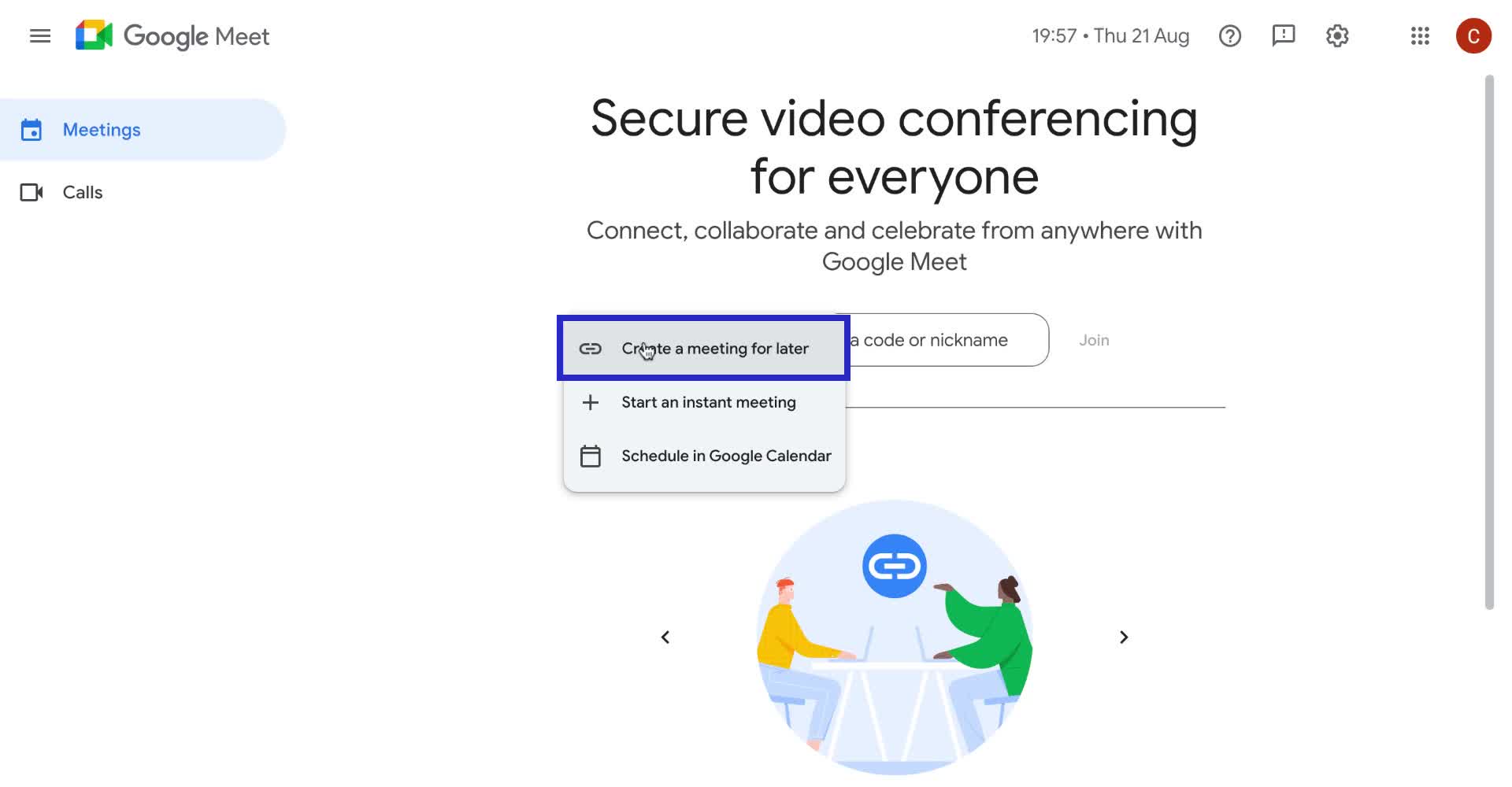 How to Set Up a Google Meet Meeting? - Google Meet Tutorials