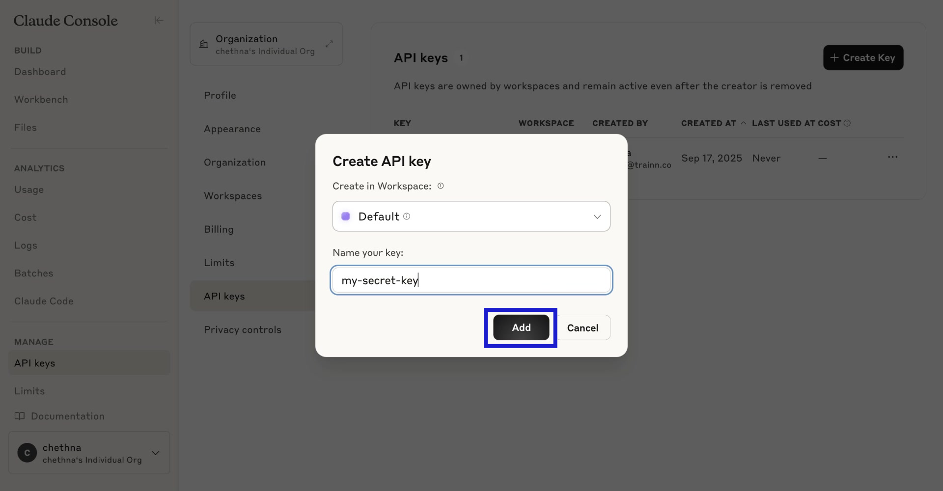 How to Generate an API Key in Claude? - Claude Tutorials