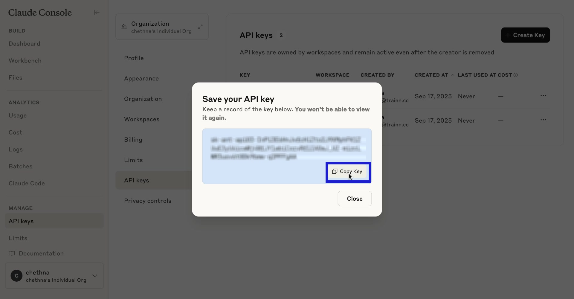 How to Generate an API Key in Claude? - Claude Tutorials