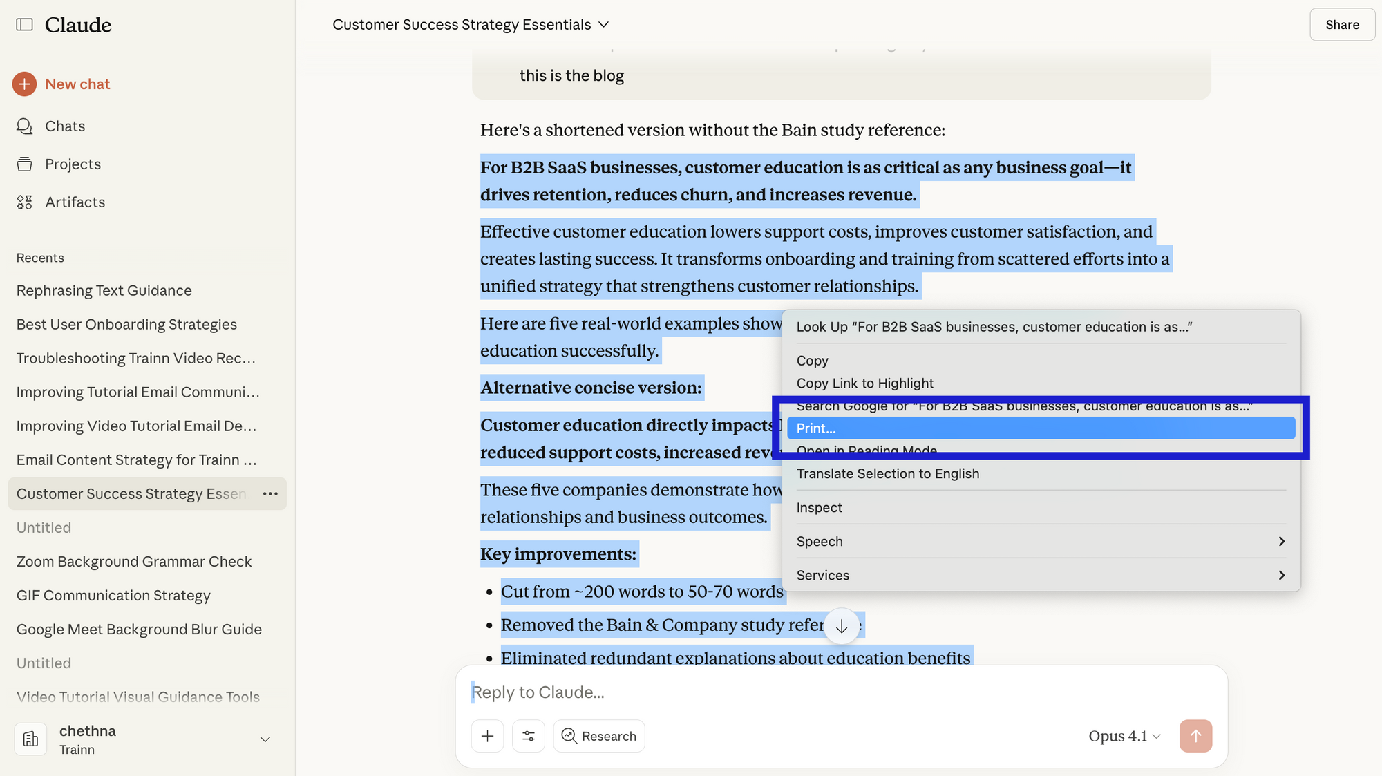 How to Export a Claude Chat as a PDF? - Claude Tutorials