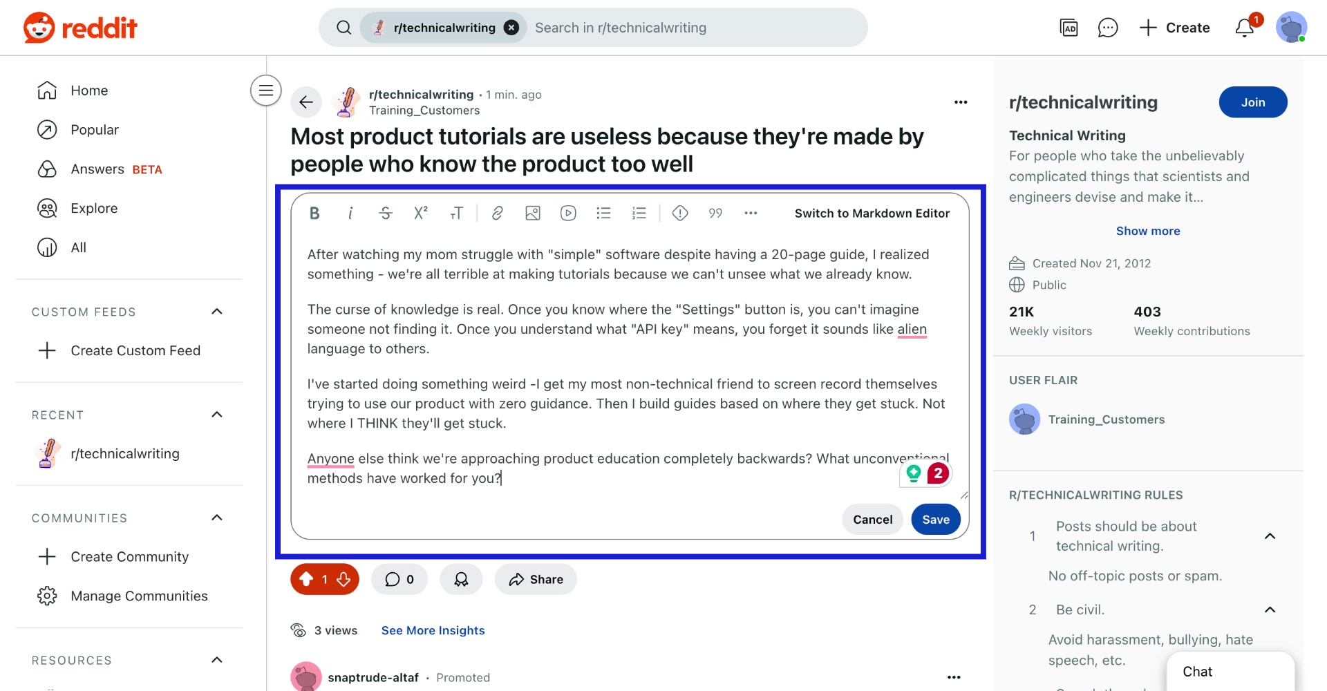 How to Edit your Post in Reddit? - Reddit Tutorials