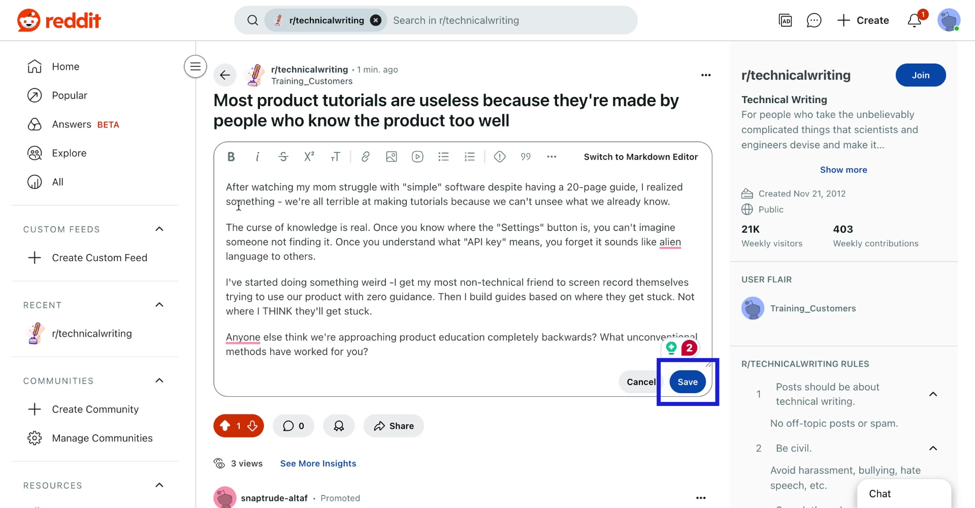 How to Edit your Post in Reddit? - Reddit Tutorials